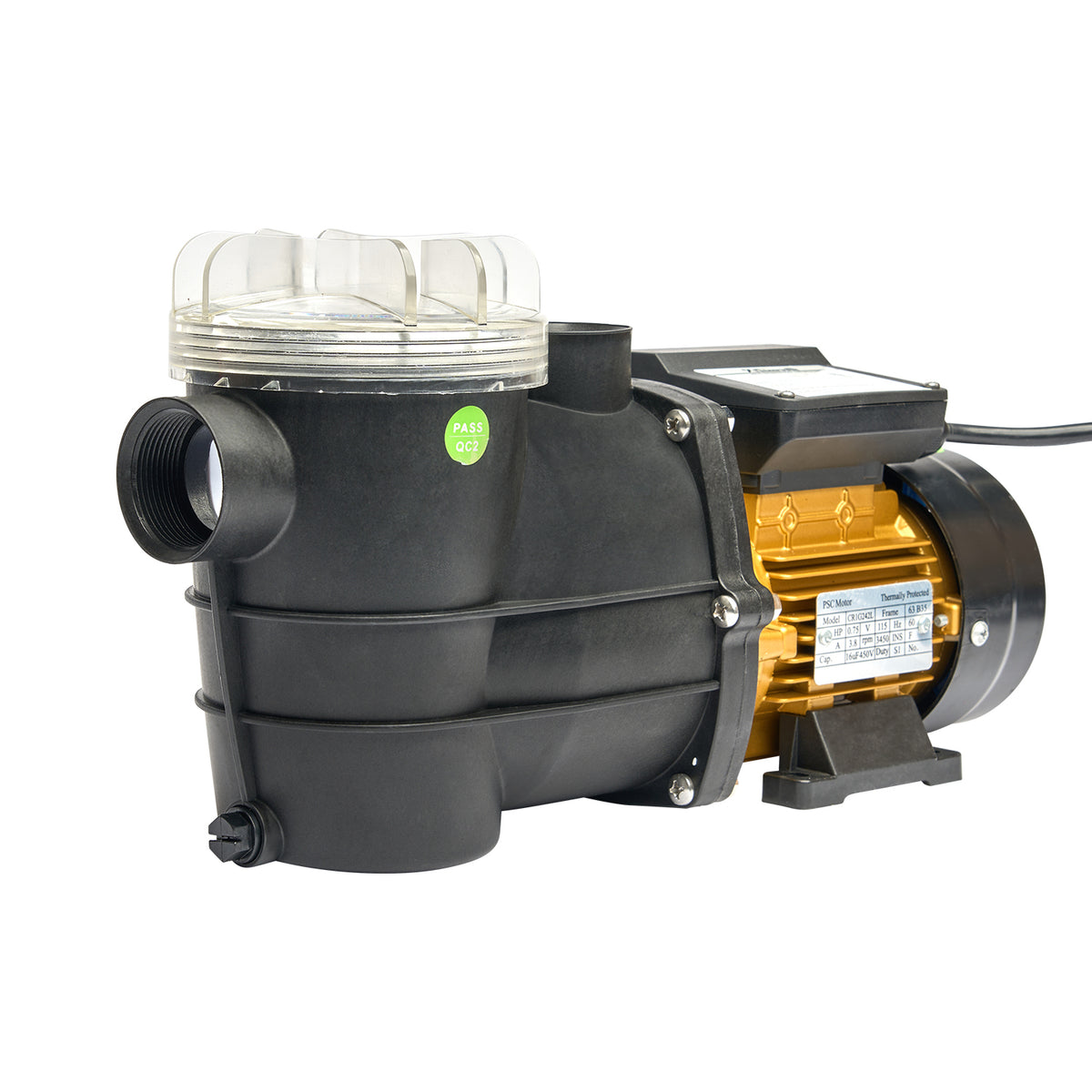 XtremepowerUS 3/4 HP High Flo for Above Ground Swimming Pool Pump w/ S ...