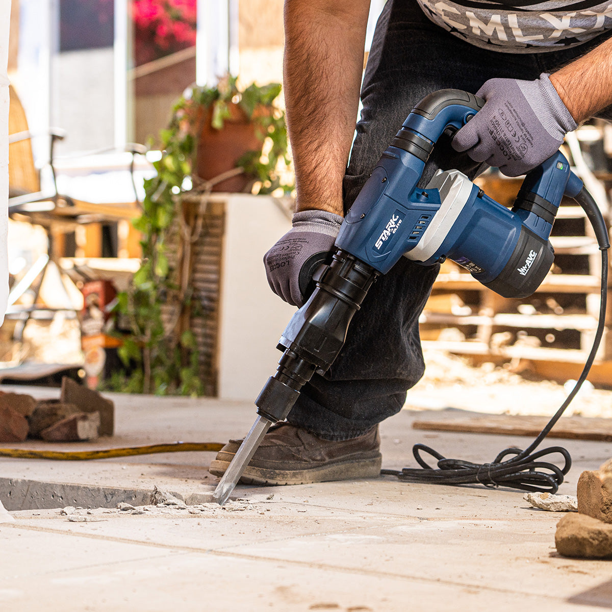 DEMOLITION HAMMER 1200W HEX 17MM 110V – Stark USA