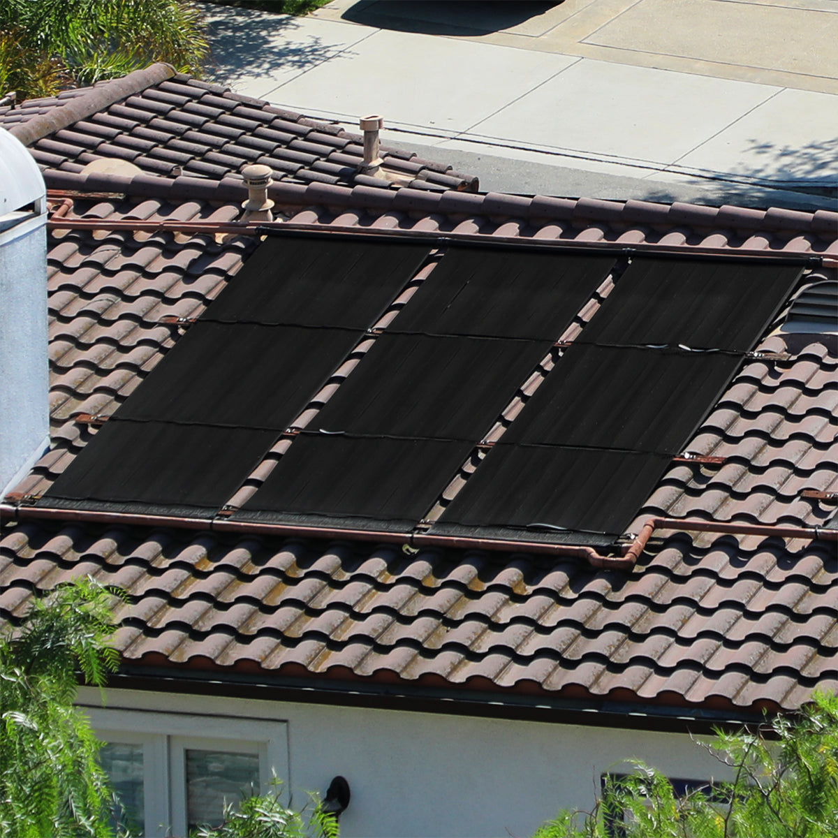 XtremepowerUS 4'x20' Above In-Ground Solar Panel Heater System for Swi ...