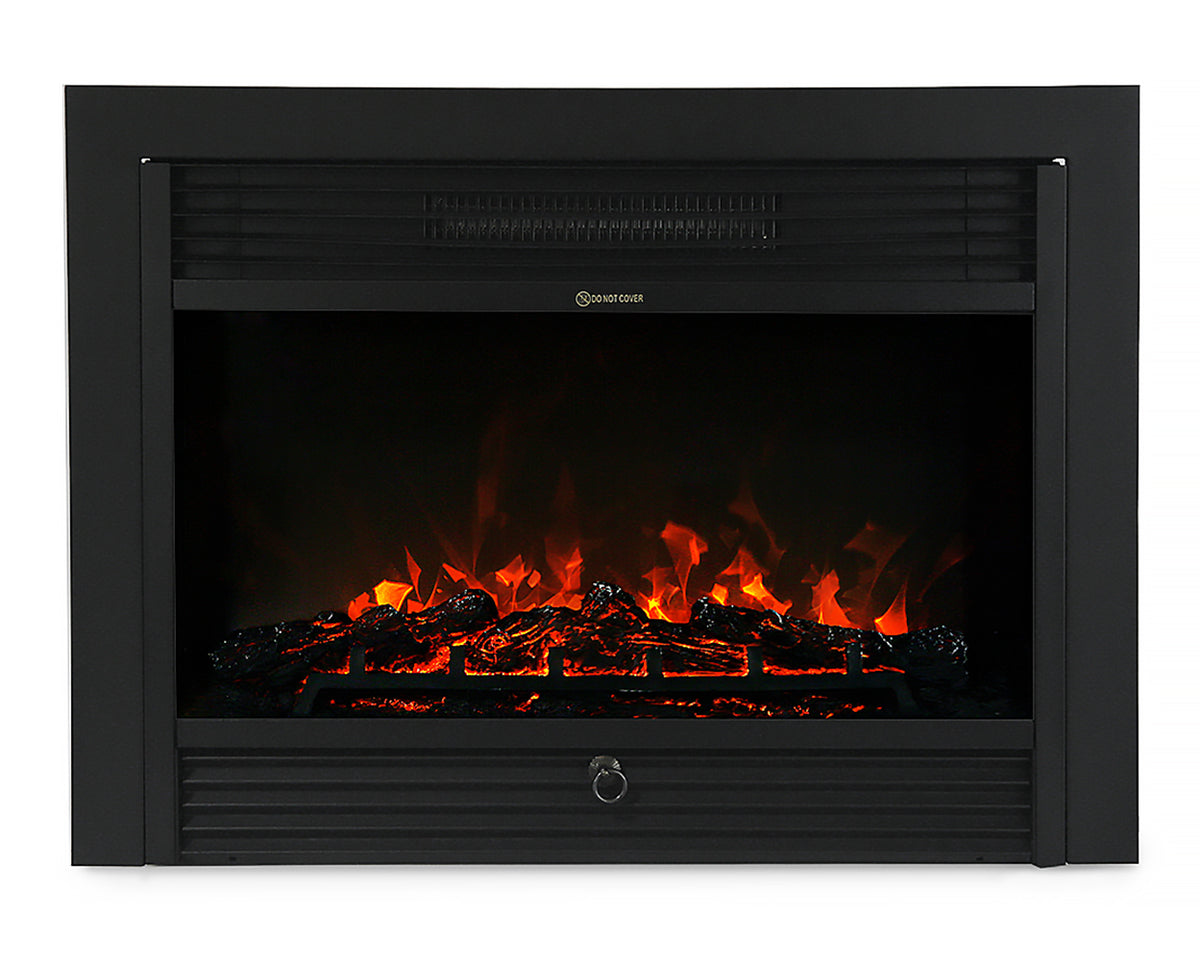 XtremepowerUS 1500W Electric Fireplace Insert Heater Adjustable Remote ...
