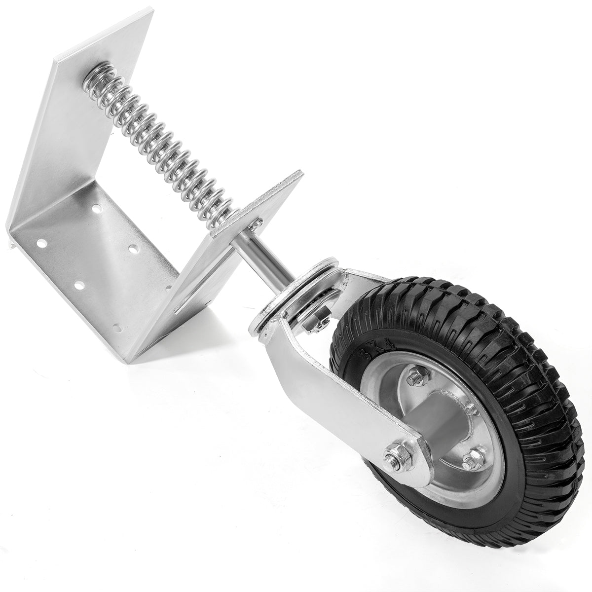 Stark USA 28210 Universal 8" Spring-Loaded Gate Wheel Caster Flat-Free