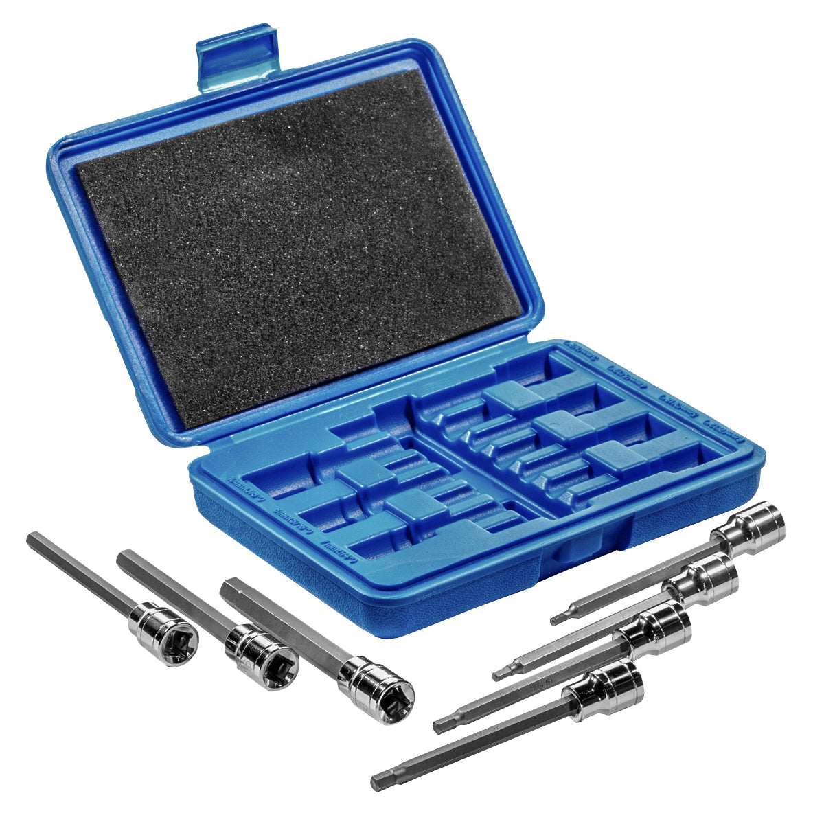 Stark USA 33503 3/8"dr SAE Sae Extra Long Hex Allen Bit Socket Set 7pc