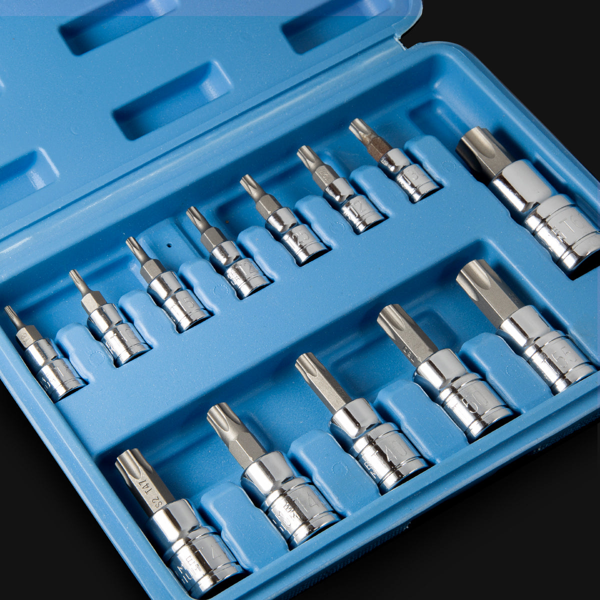 Stark USA 33800 13pc Seguridad profesional 1/4" 3/8" y 1/2"dr Impact S