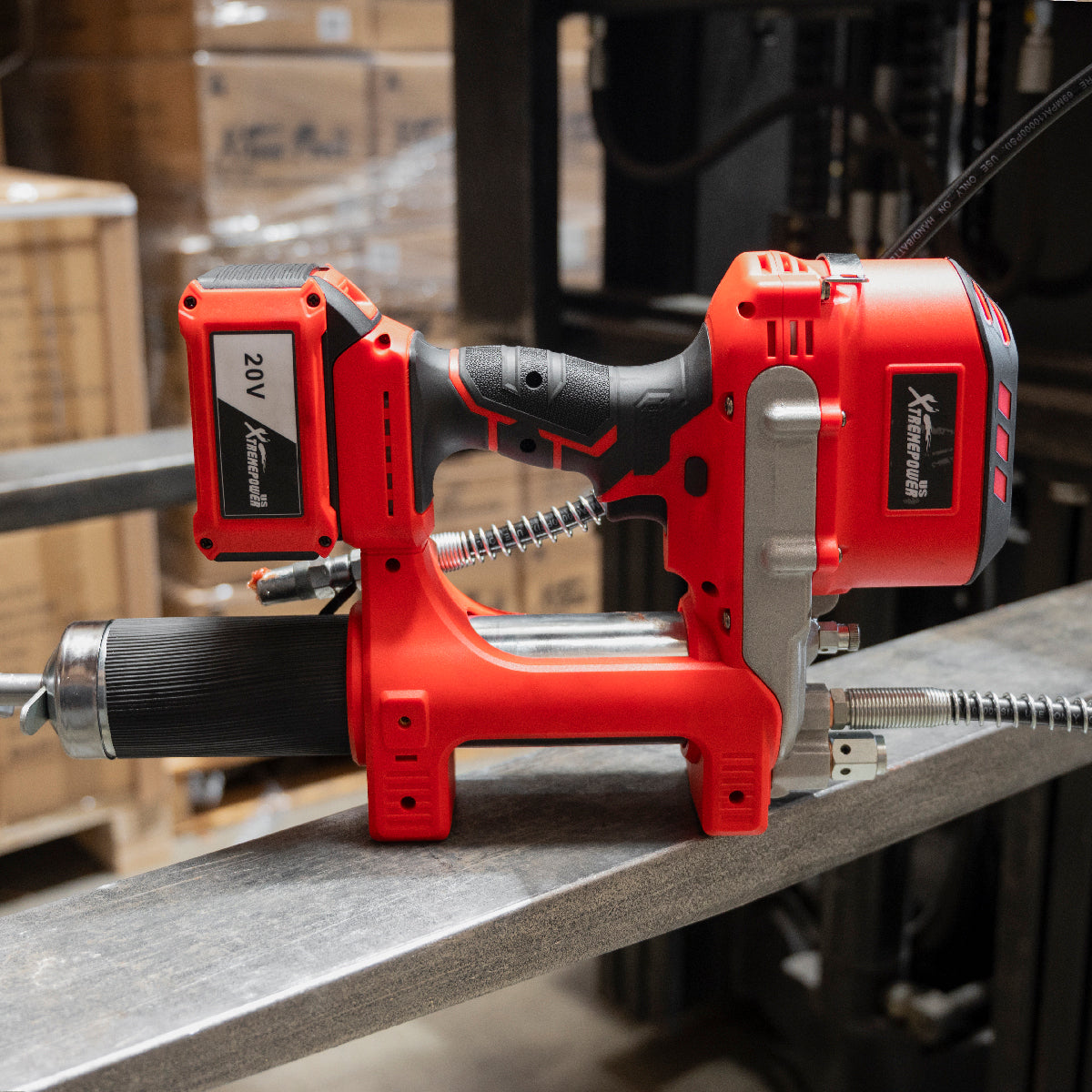 XtremepowerUS 47807 47" Heavy-Duty Cordless Lightweight Grease Gun 20V ...