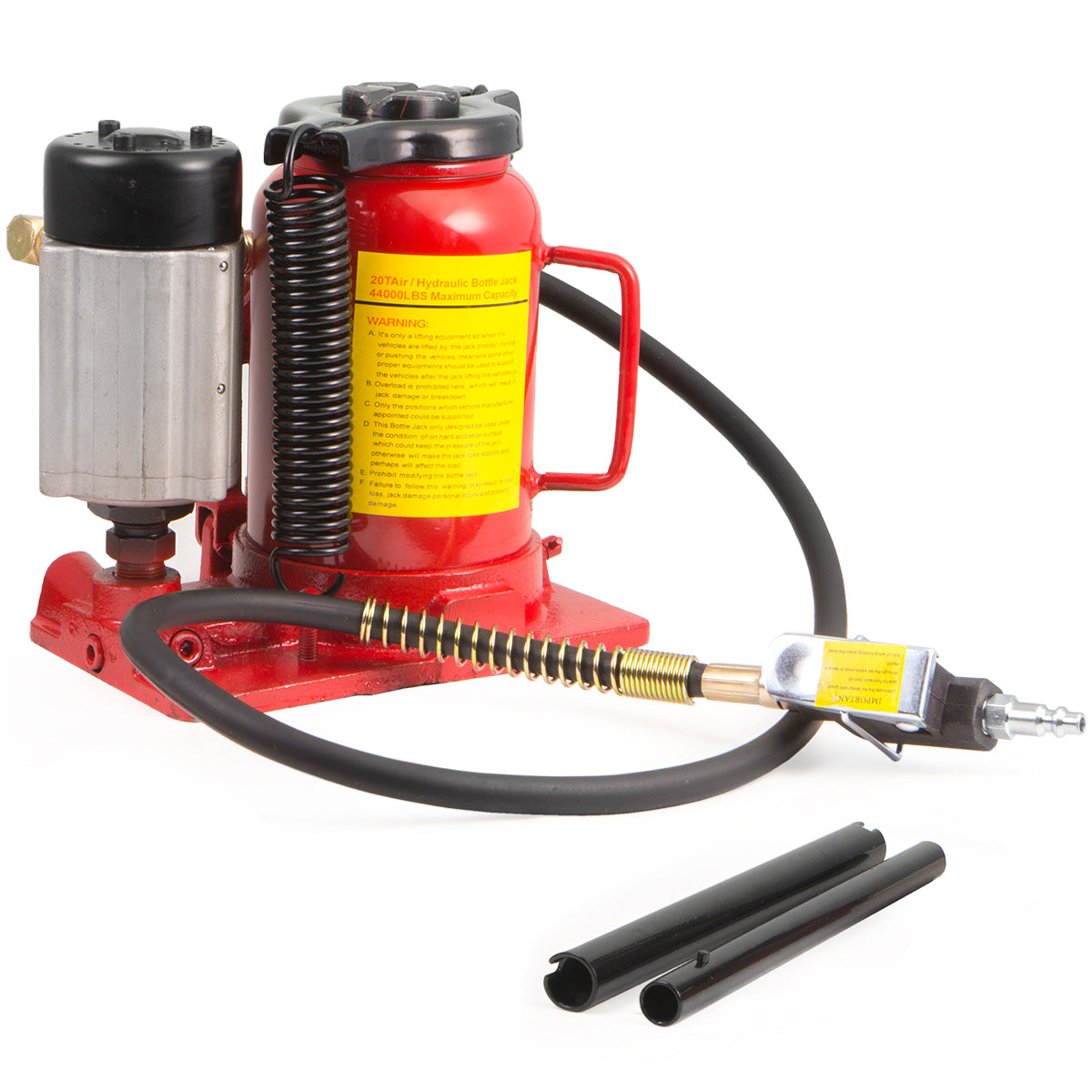 Stark USA 50503 20ton Portable Air Manual Power Over Hydraulic Low Pro