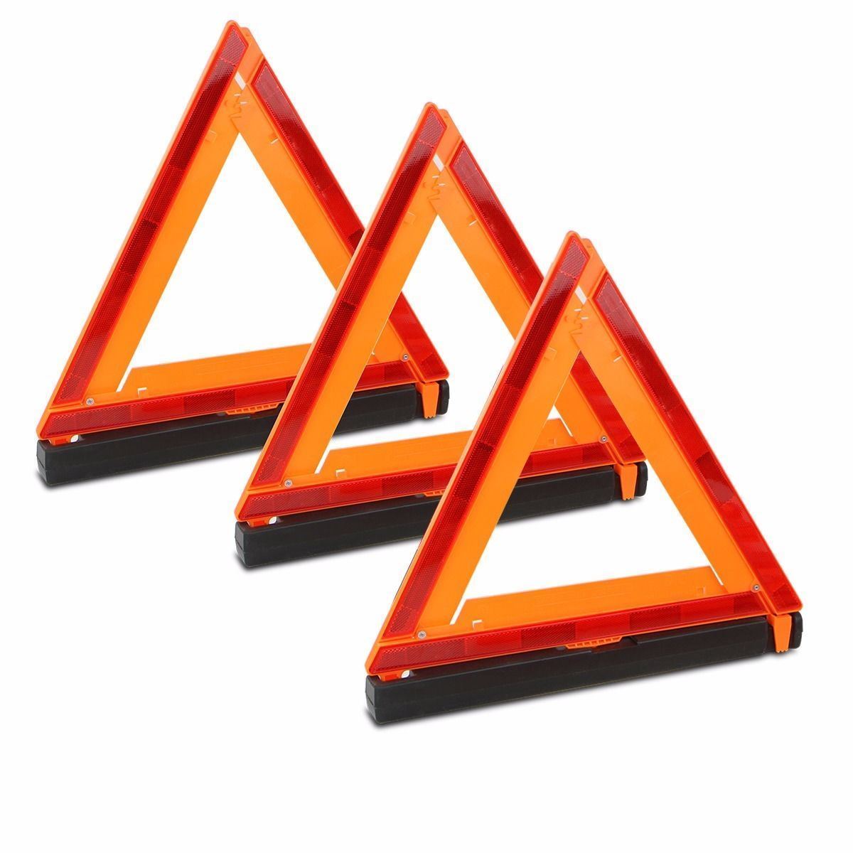 Stark USA 57810 Triple Emergency Warning Triangle Reflector Road Roads
