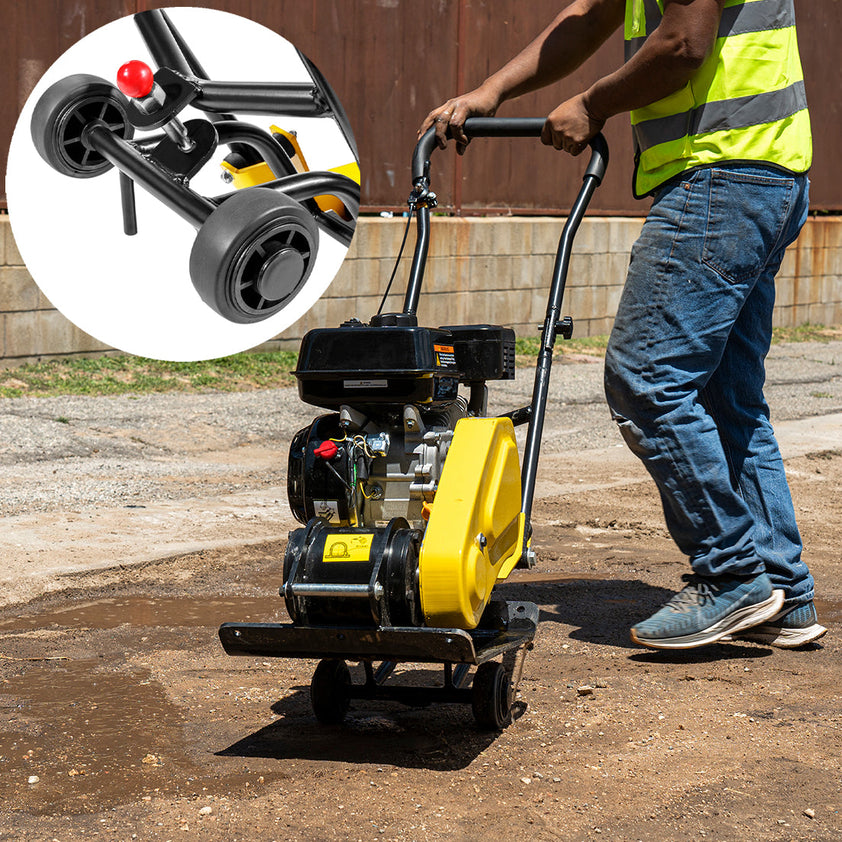 Stark USA 61003 196cc Walk Behind 7hp Gas Vibratory Plate Compactor Ra