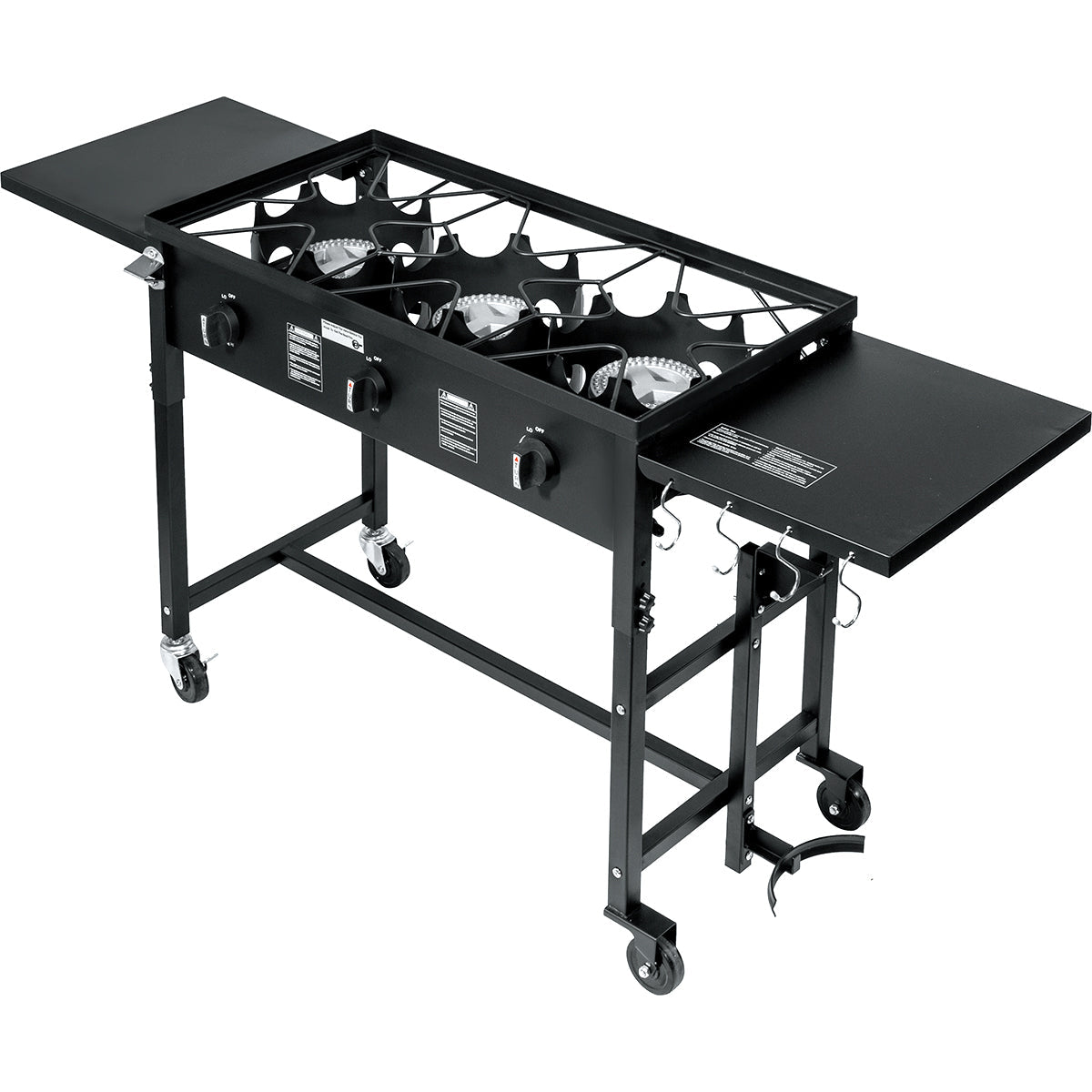 Barton Triple-Burner Stove 87,000 BTU Outdoor Camping Propane Cooking ...